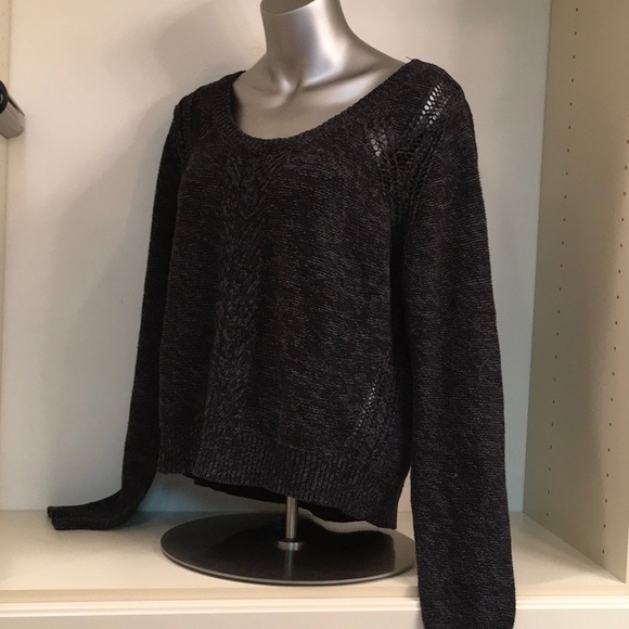 Mossimo Supply Co. | Sweaters | Mossimo Black Sweater With Pretty Knit ...
